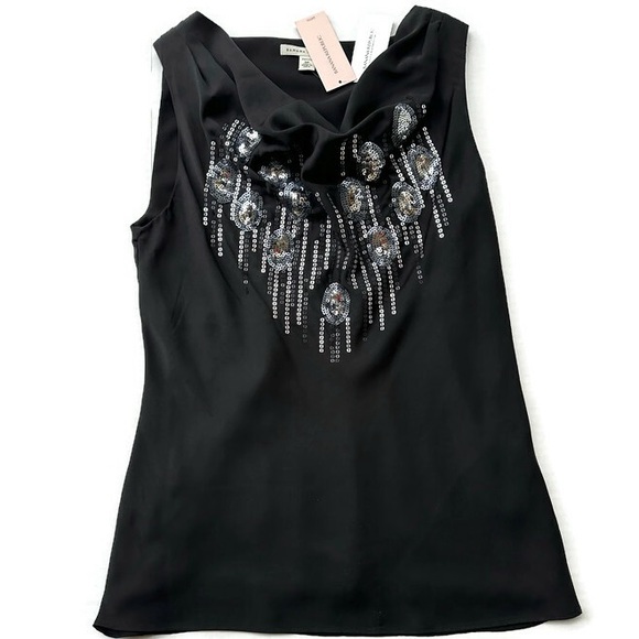 Banana Republic | Tops | Nwt Banana Republic Petite Silky Sequin Shell ...